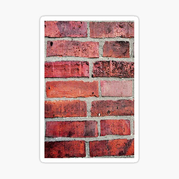 "Brickwork" Sticker for Sale by slaterjessica | Redbubble