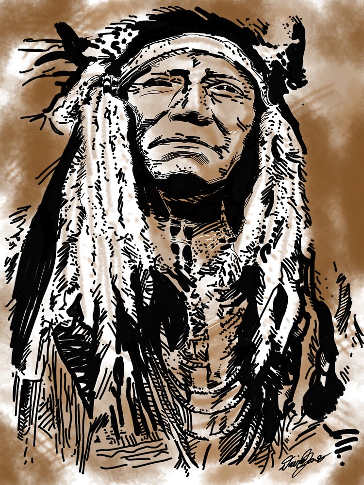 "Chief Seattle Art" Sticker for Sale by anthonyjonesdav | Redbubble