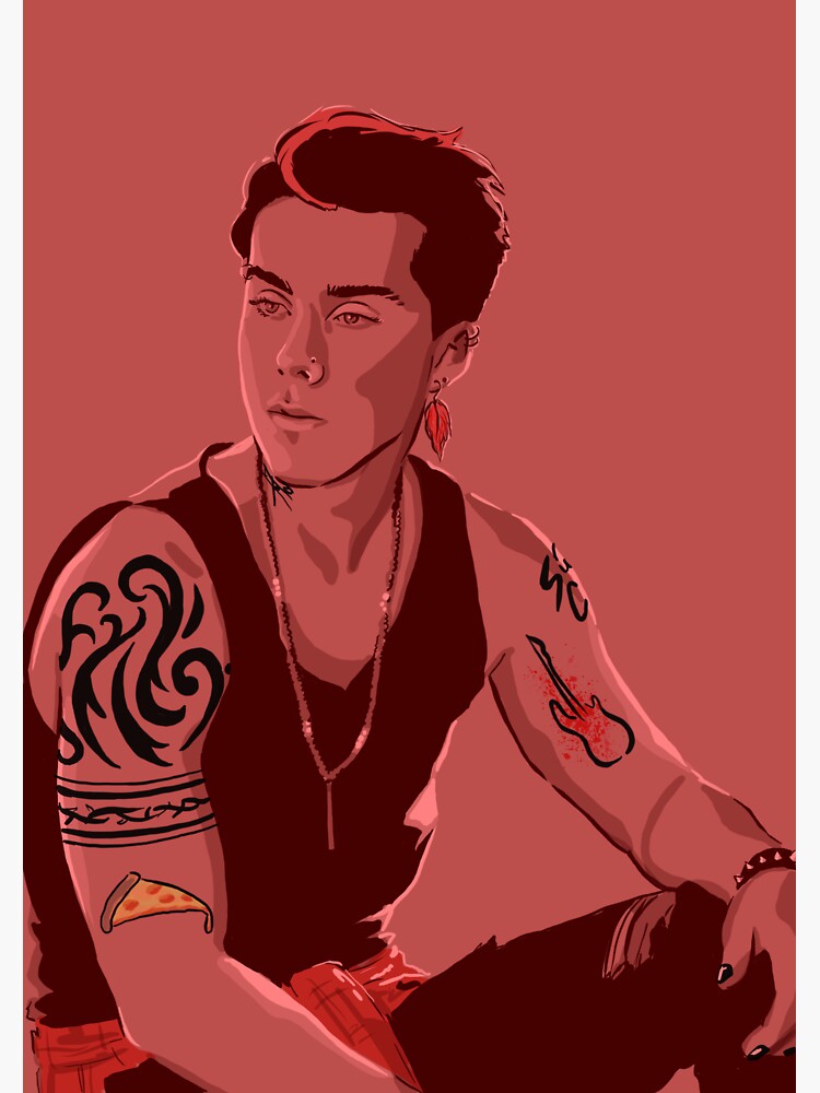 "Edgy Reggie" Sticker by Art-from-A | Redbubble