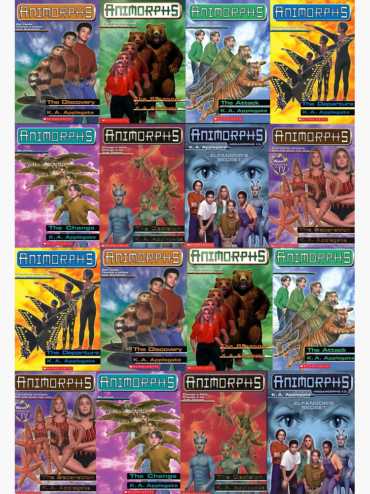 "Animorphs Book Covers" Sticker by MeowFresh | Redbubble