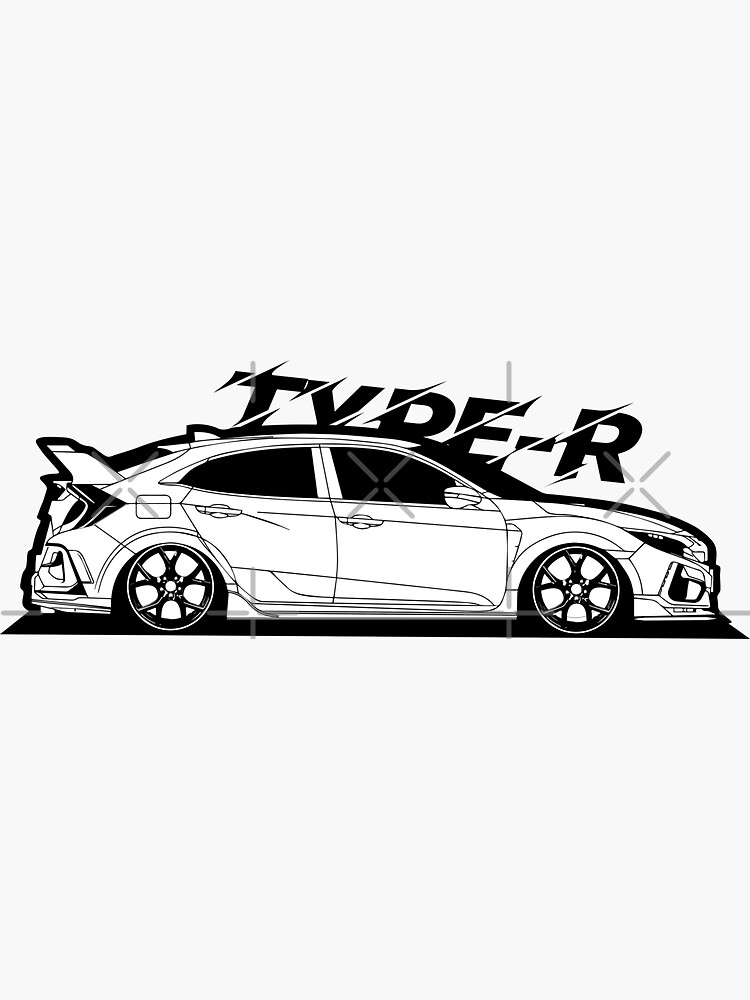 "Honda Type R " Sticker for Sale by IssKa | Redbubble