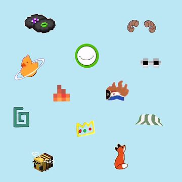 "dream smp sticker pack" Sticker for Sale by Oreo-Cookie-22 | Redbubble