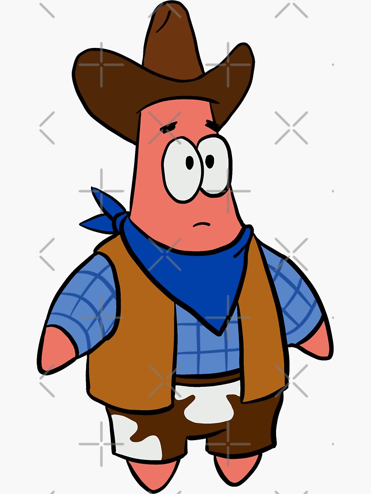 "Yeehaw Patrick" Sticker for Sale by Barassi | Redbubble