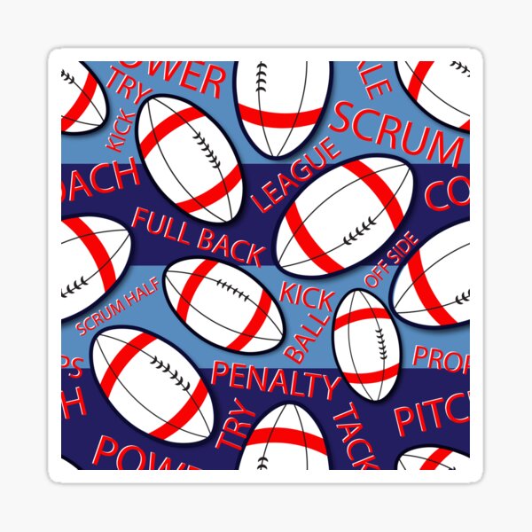 "Rugby" Sticker for Sale by HelenaRoberts1 | Redbubble