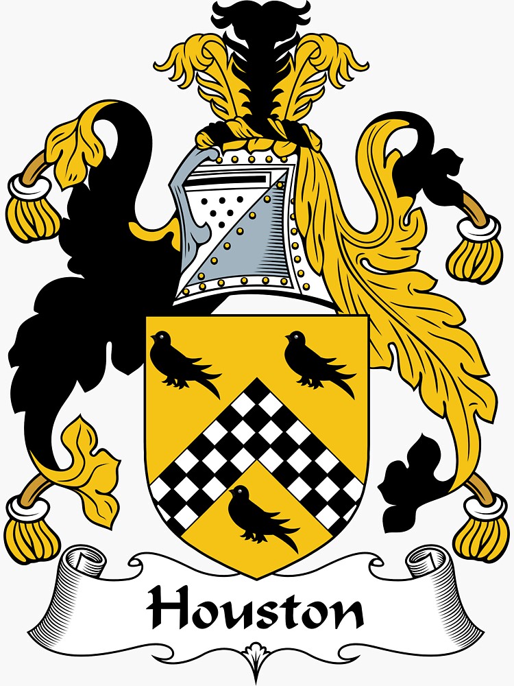 Pegatina «Escudo de armas de Houston / Escudo de la familia Houston» de ...
