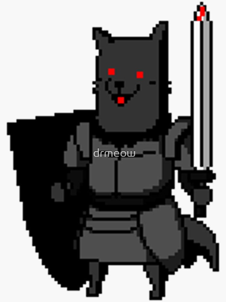 "Lesser Dog Underfell" Sticker by drmeow | Redbubble