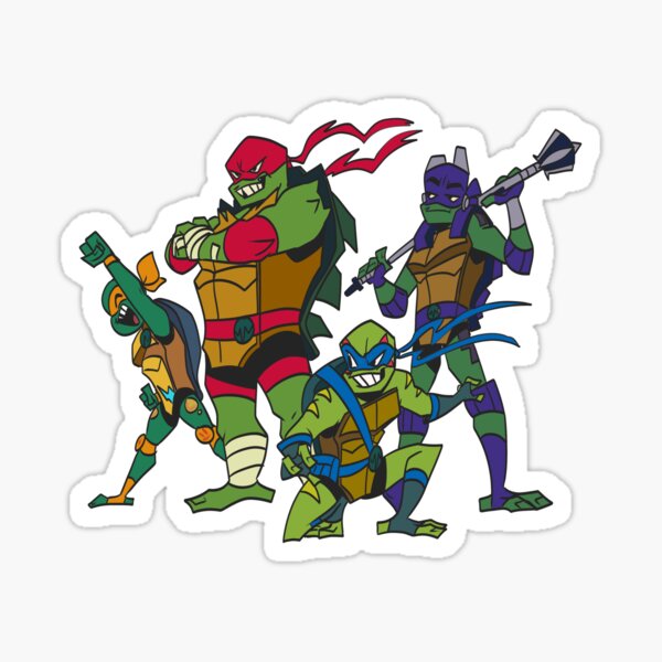 "ROTTMNT Team" Sticker for Sale by Giraffenecc | Redbubble
