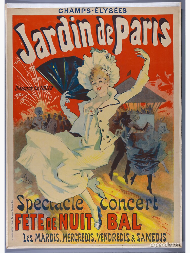 "Vintage French Concert Poster" Sticker by drpendleton | Redbubble