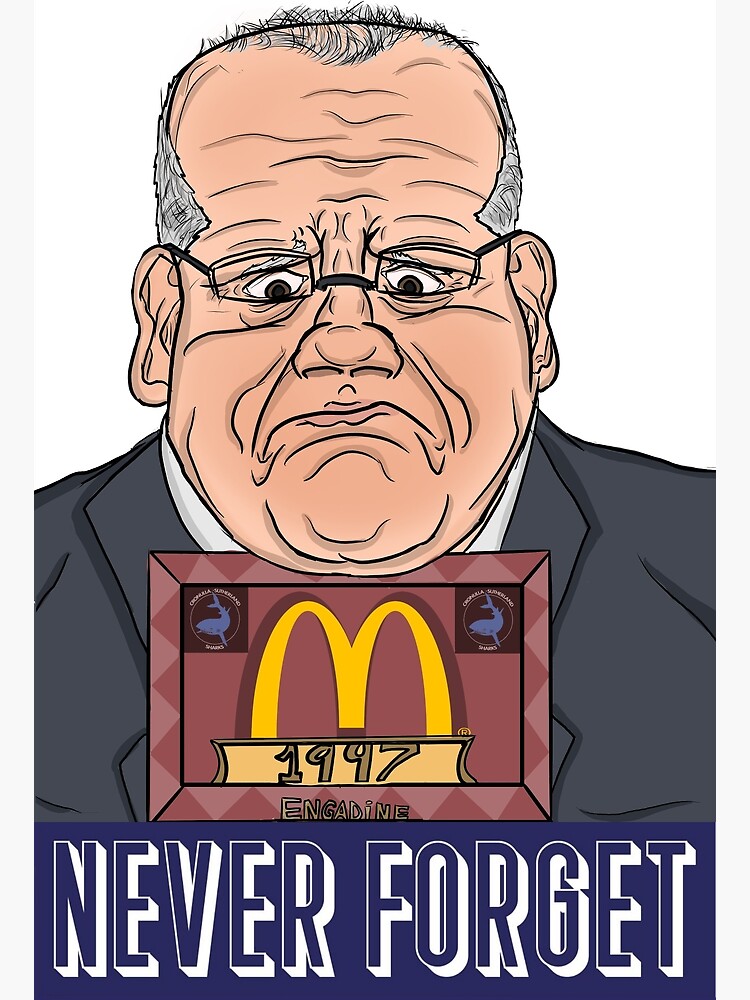 "Scomo - Never Forget" Poster by FinnStanley | Redbubble