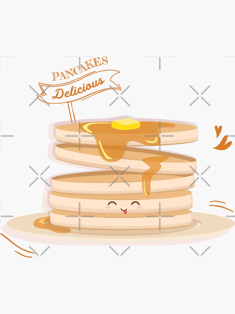 "cute delicious pancake" Sticker by shetop200 | Redbubble