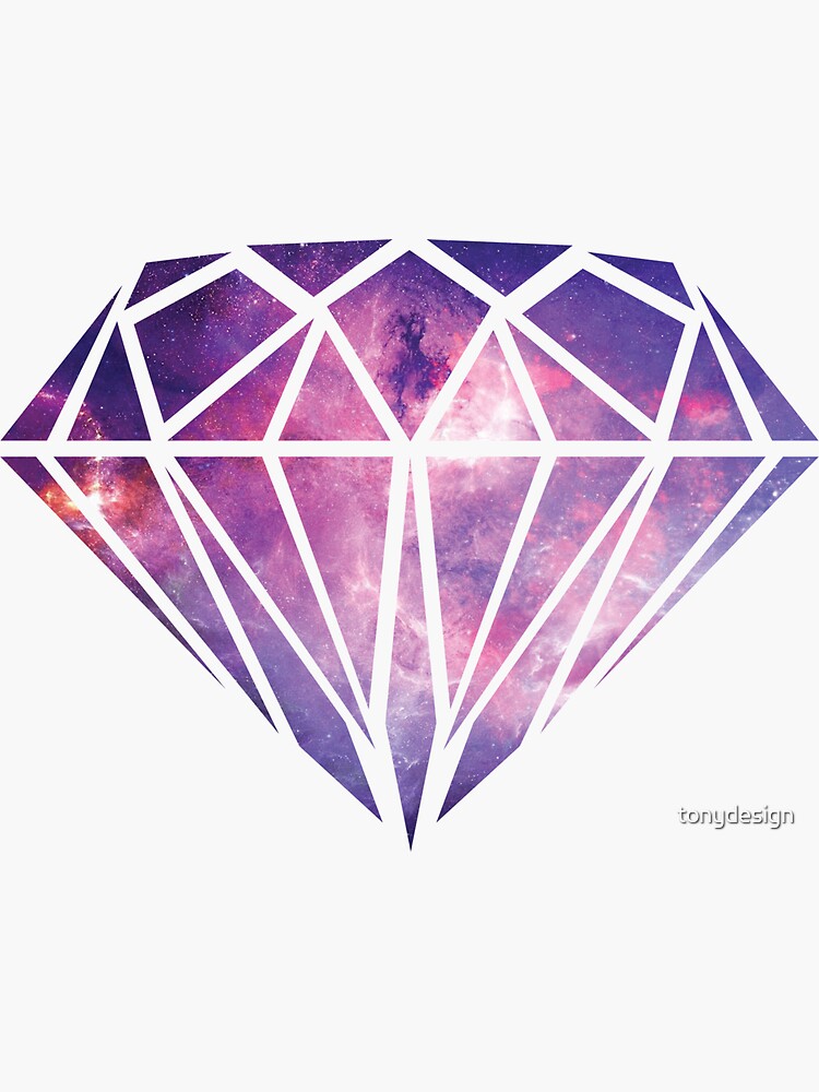 "Galaxy Diamond" Sticker for Sale by tonydesign | Redbubble