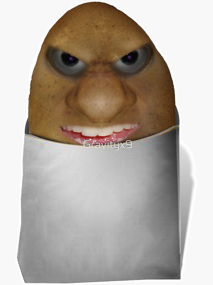 "The Evil Eyed Potato" Sticker for Sale by Gravityx9 | Redbubble