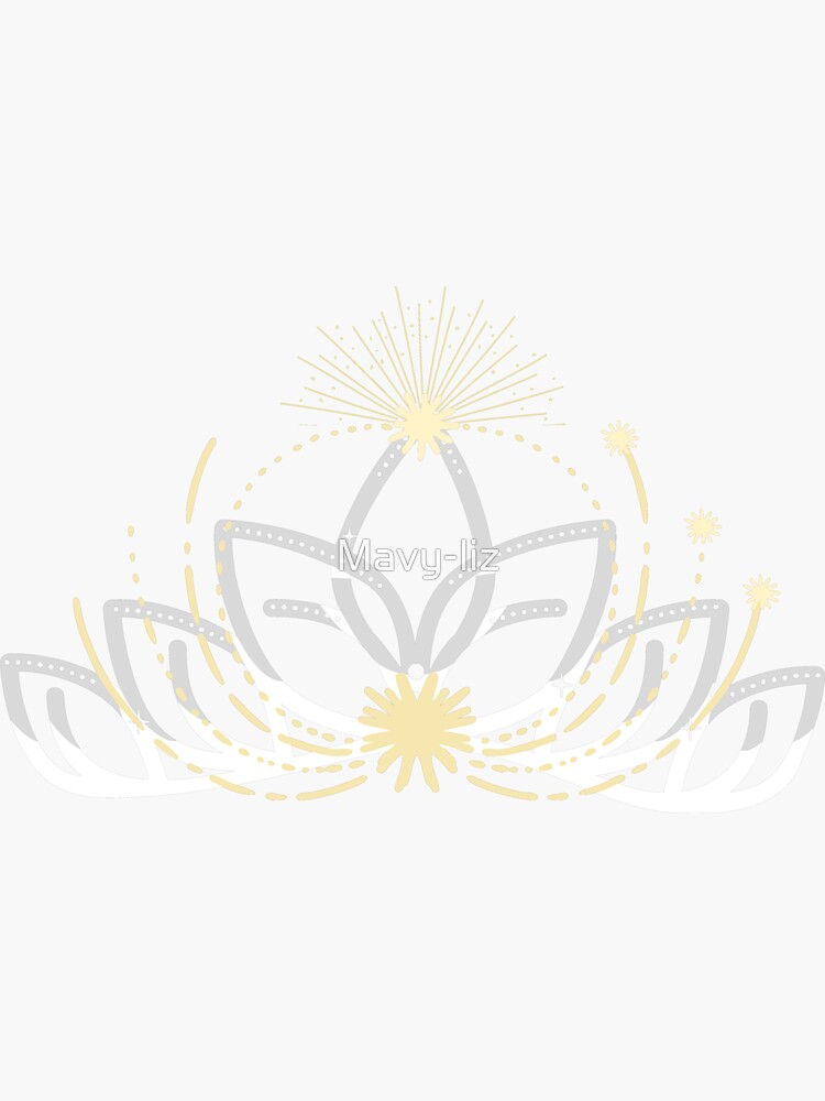 "Manon Crochan Crown of Stars" Sticker for Sale by Mavy-liz | Redbubble