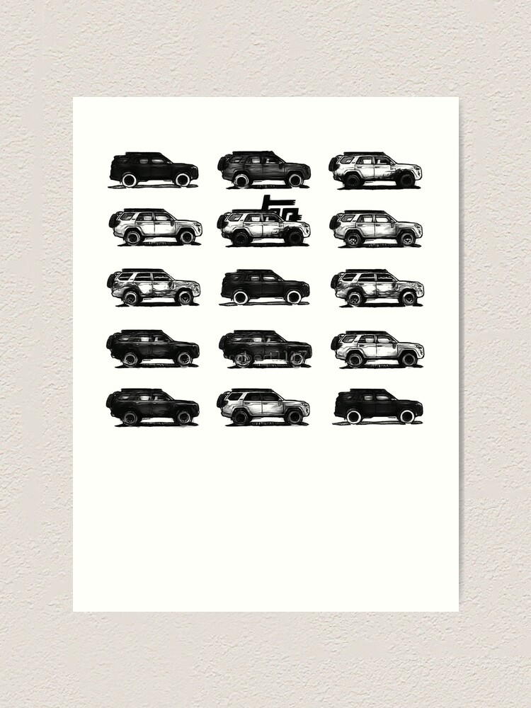 "5th Gen 4Runner TRD - Hero Edition" Art Print by VERNIEGAS | Redbubble