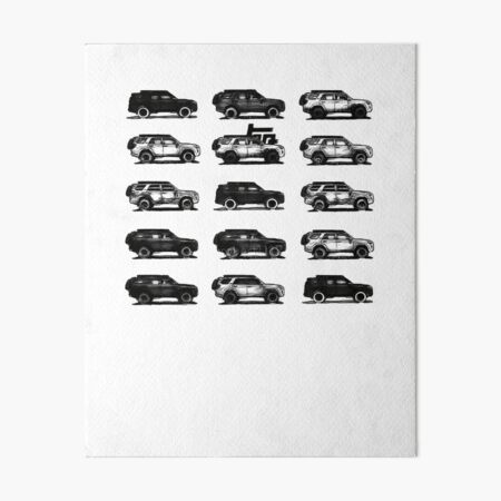 "5th Gen 4Runner TRD - Hero Edition" Art Board Print by VERNIEGAS ...