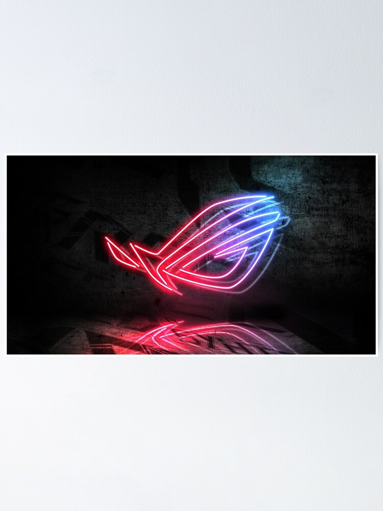 "Asus rog gaming black logo" Poster for Sale by creative-think | Redbubble