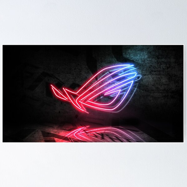 "Asus rog gaming black logo" Poster for Sale by creative-think | Redbubble