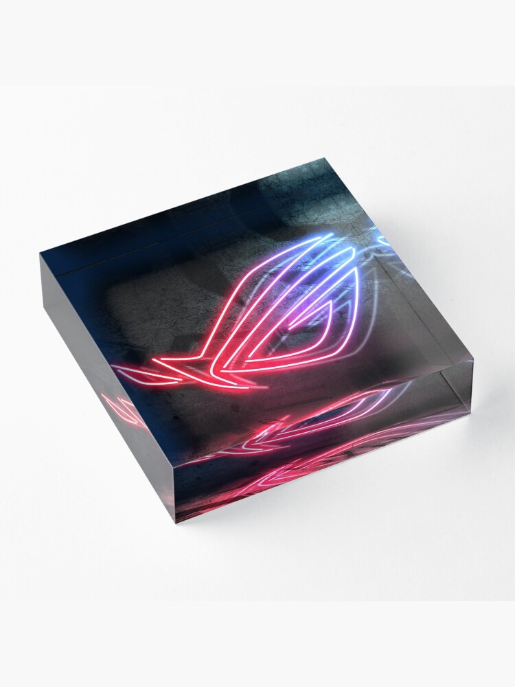 "Asus rog gaming black logo" Acrylic Block for Sale by creative-think ...