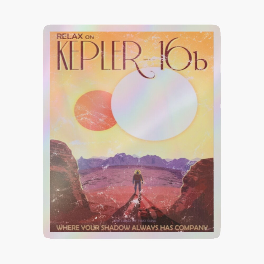 Vintage Nasa Posters Kepler 16b