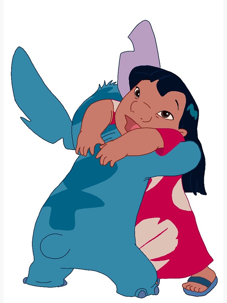"lilo stitch hug" Sticker for Sale by jazzygoring | Redbubble