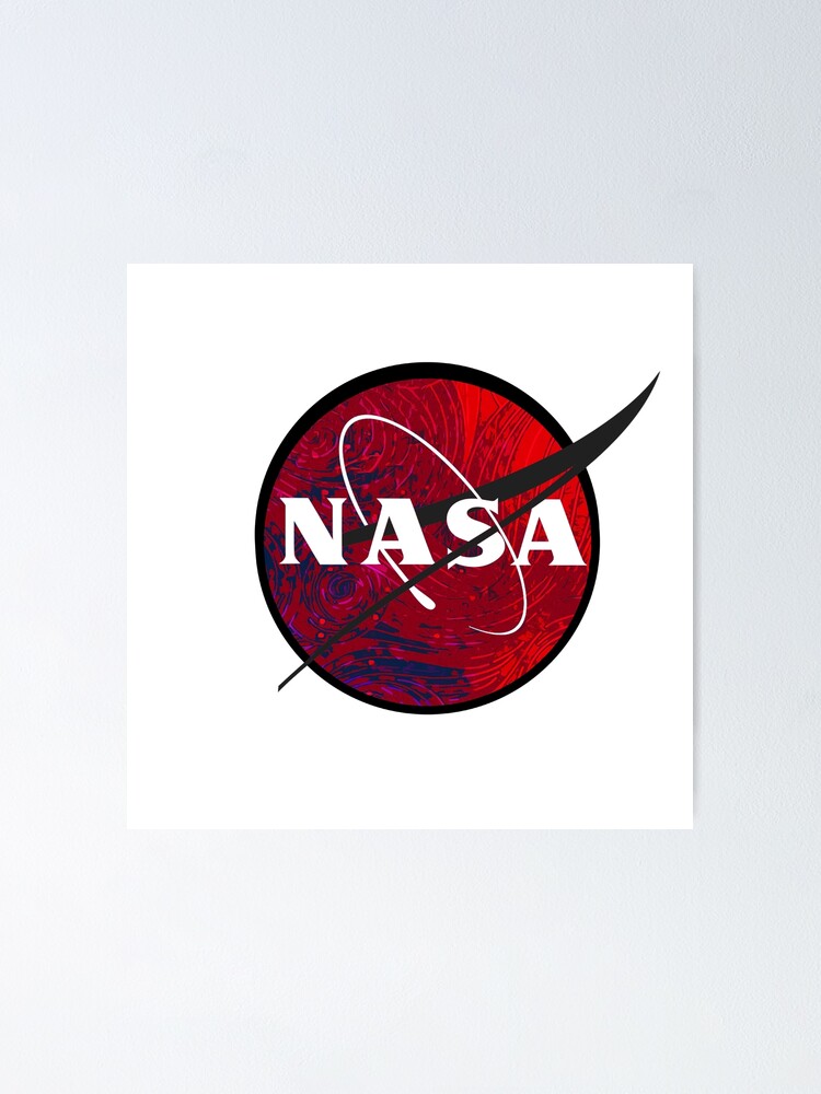 " NASA Logo, Red logo" Poster for Sale by CaptainsPick | Redbubble