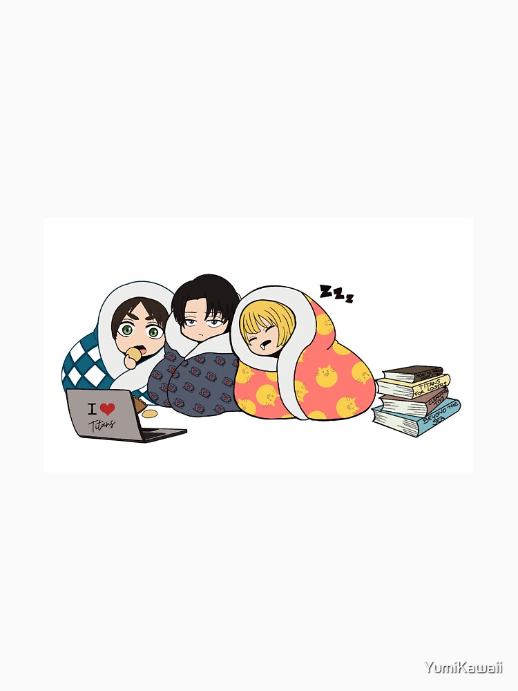 "Futon Boys - Eren x Levi x Armin" T-shirt for Sale by YumiKawaii ...