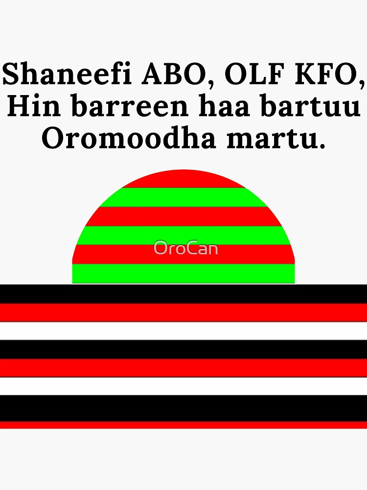 "Oromo Flags" Sticker for Sale by OroCan | Redbubble