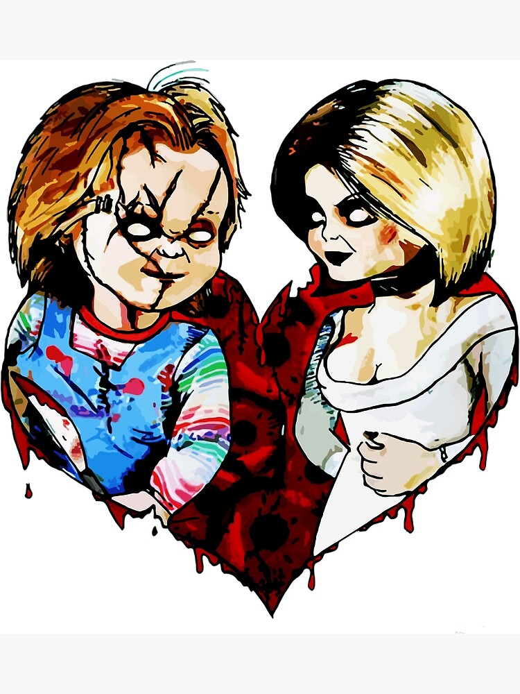 Chucky And Tiffany Drawing