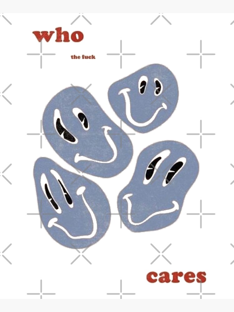 "who tf cares" Art Print for Sale by DTGaccessories | Redbubble