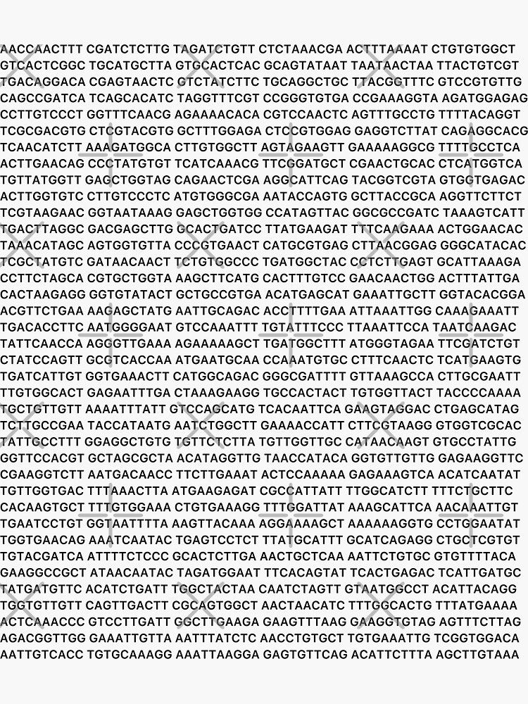 "Genome ATGC DNA base pairs genes" Sticker for Sale by labstud | Redbubble