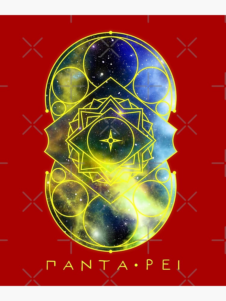 "Heraclitus the Greek Philosopher Panta Rhei Quote" Poster by ...