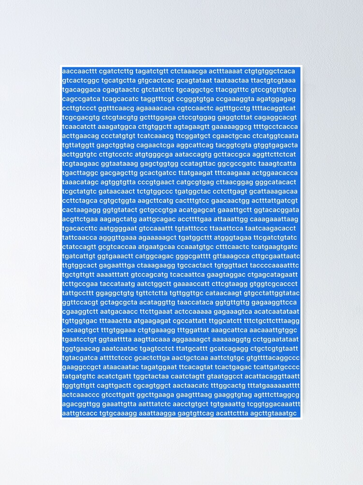 "Genome ATGC DNA base pairs genes" Poster for Sale by labstud | Redbubble