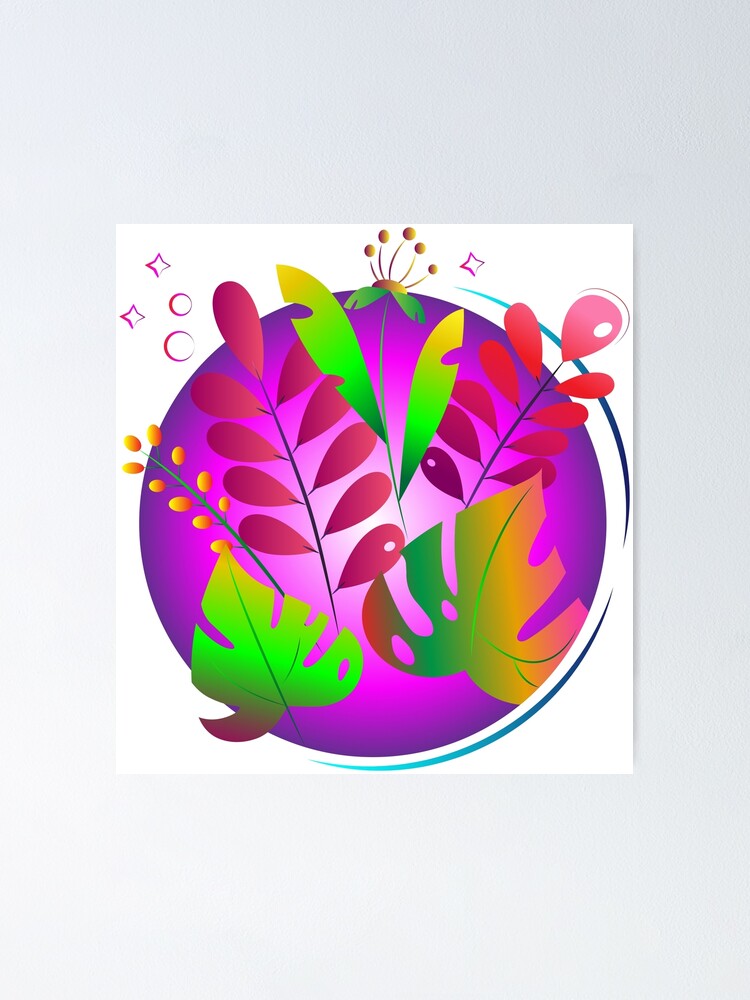 "neon color, bright" Poster by NataPtselovodov | Redbubble