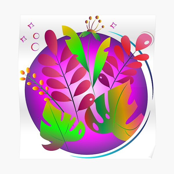 "neon color, bright" Poster by NataPtselovodov | Redbubble