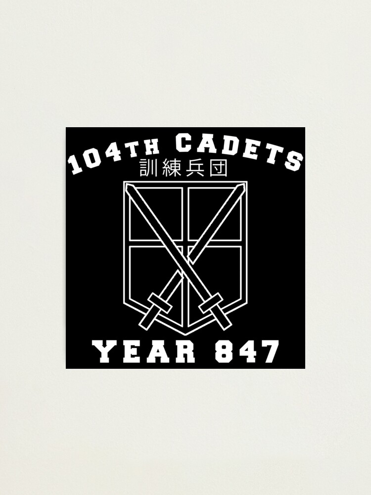 "104th Cadets (White) - Attack on Titan" Photographic Print by ...