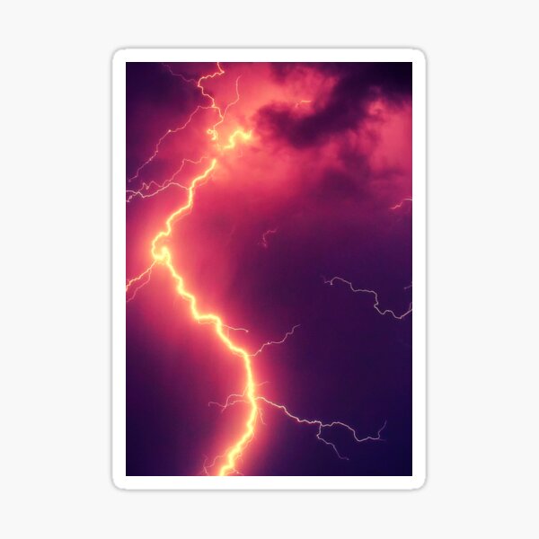 "Lightning Strike" Sticker by Felicity-K | Redbubble