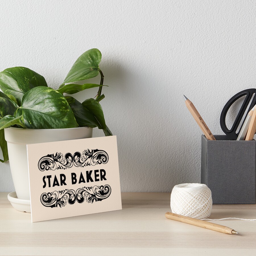 "star baker logo " Art Board Print for Sale by shimodesign | Redbubble