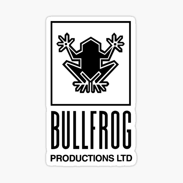 "Bullfrog Productions LTD" Sticker for Sale by arendstudios | Redbubble