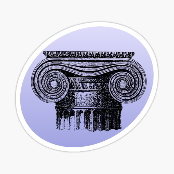 "Ancient Greek Column" Sticker by ClassicalGreece | Redbubble