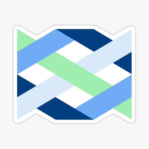 "Stealth Boyflux Pride Art Lattice Print" Sticker by RainGardens ...