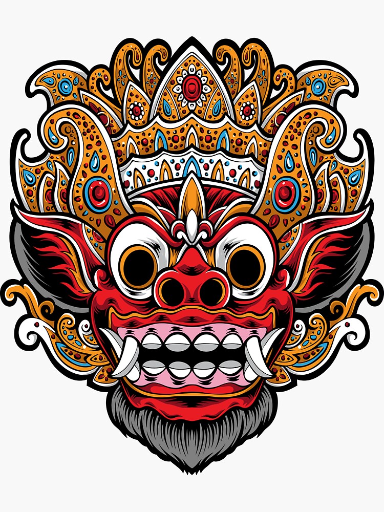 "Barong family Bali" Sticker for Sale by kingdesign95 | Redbubble