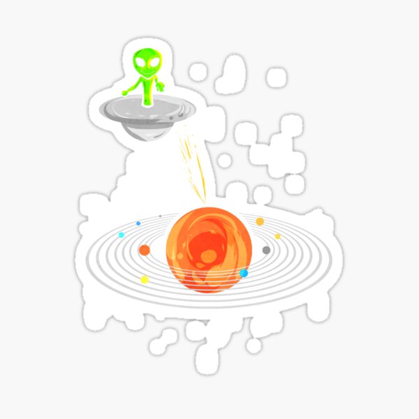 "Alien Dart Player Darts Fan Playing Darts Throwing" Sticker for Sale ...