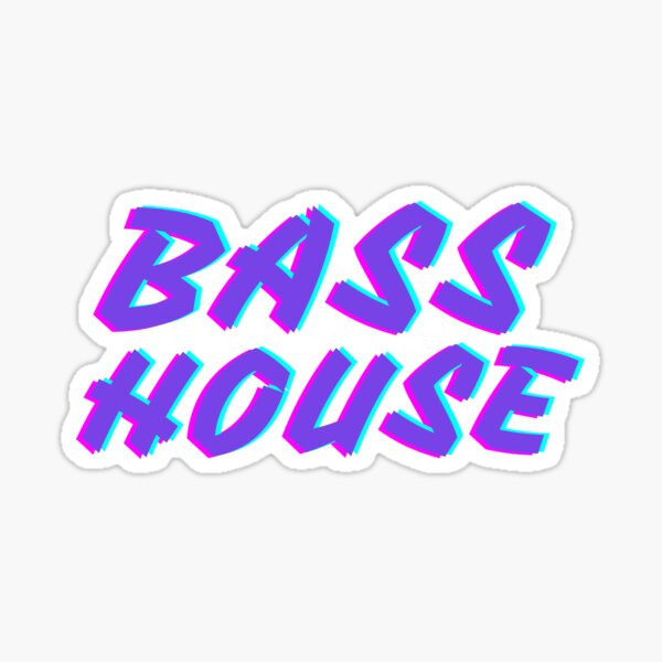 "Bass House Music" Sticker for Sale by HY2ROGEN | Redbubble