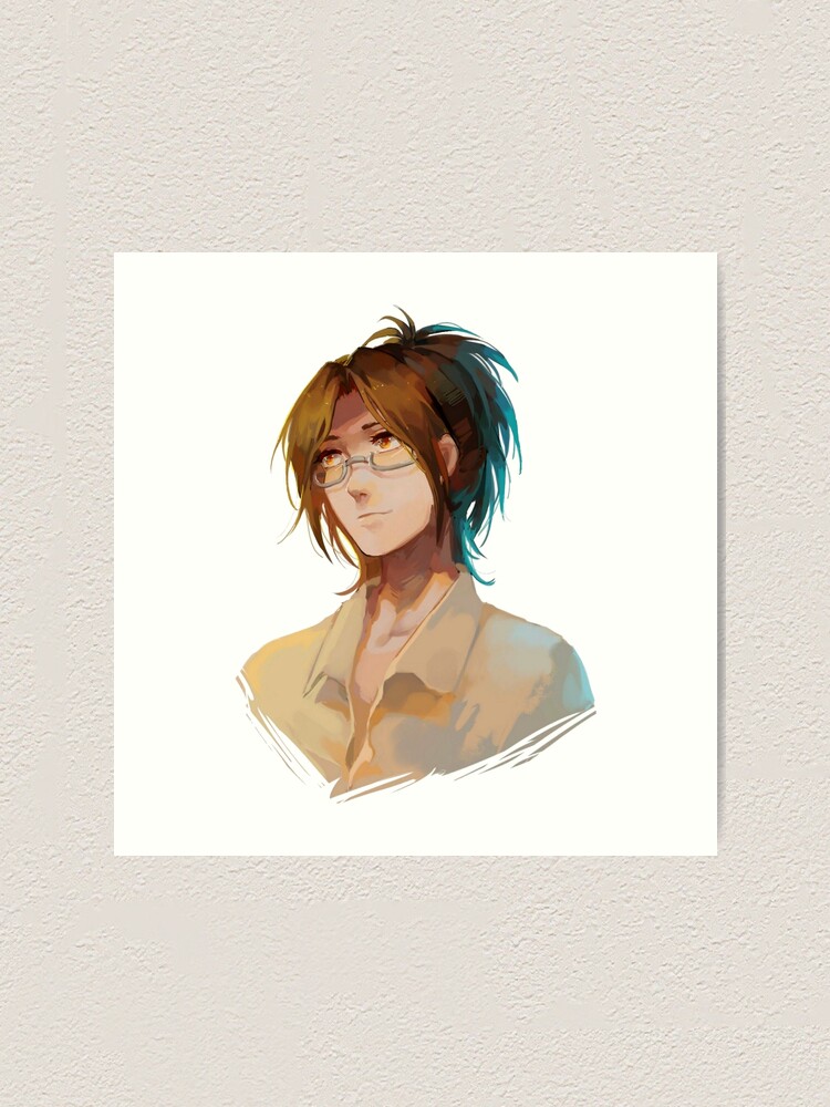 "Attack on Titan - Hanji Zoe realistic painting " Art Print by ...