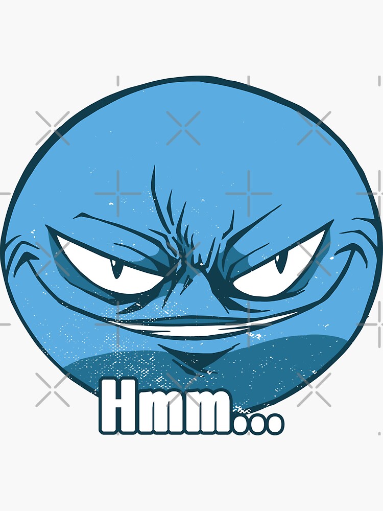 "Hmm emoji vxl" Sticker by ARLAN-GONSALVES | Redbubble