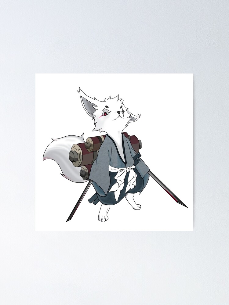 "Warrior Fox Sword" Poster by SimplifyCD | Redbubble