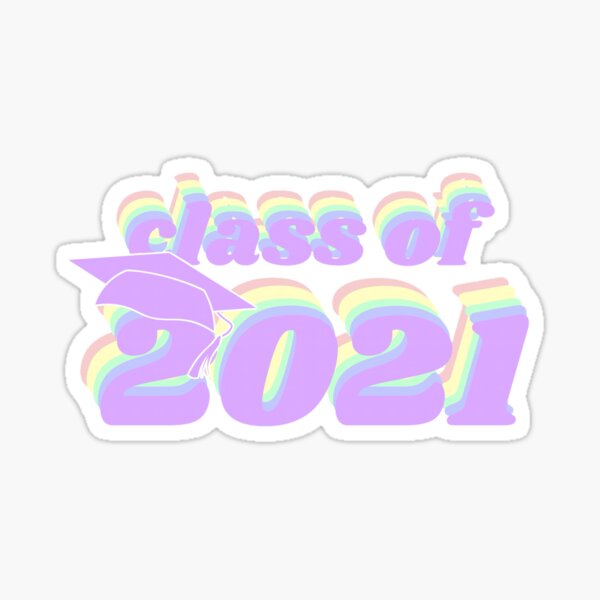 "class of 2021 purple" Sticker by joycesartss | Redbubble