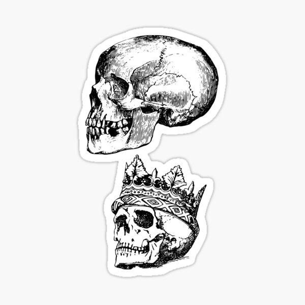 "Skull Sticker Set" Sticker by bandsnthings | Redbubble