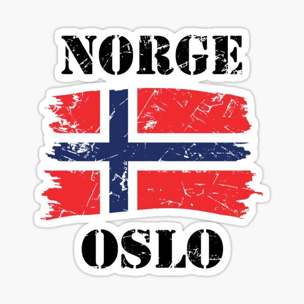 "Norway Oslo Flag" Sticker for Sale by TrickyGraphics | Redbubble