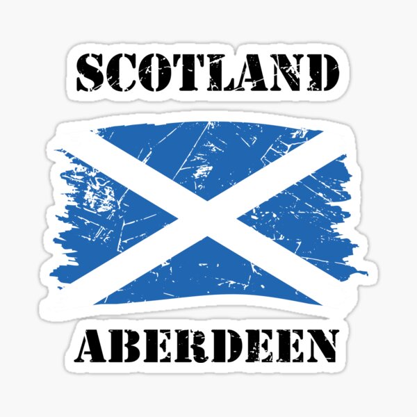 "Scotland Aberdeen Flag" Sticker by TrickyGraphics | Redbubble